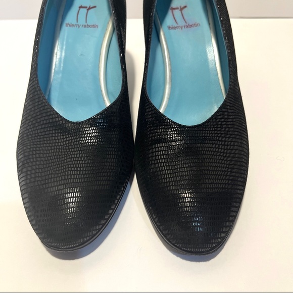 Thierry Rabotin | Shoes | Thierry Rabotin Black Embossed Leather Slip ...